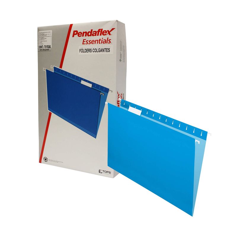 FOLDER COLGANTE PENDAFLEX OFICIO AZUL 25PZ | Folders | OfficeMax