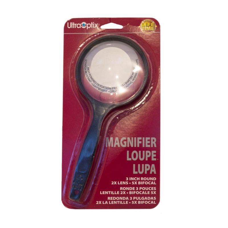 Lupa Ultraoptix Redonda 3" Negra | Lupas | OfficeMax
