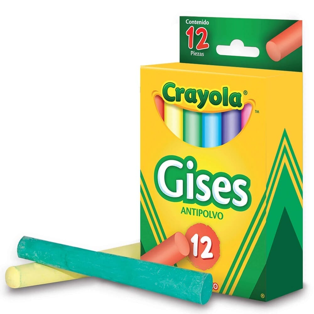 Gises Crayola Varios Colores 12 piezas | Gises - Office Max