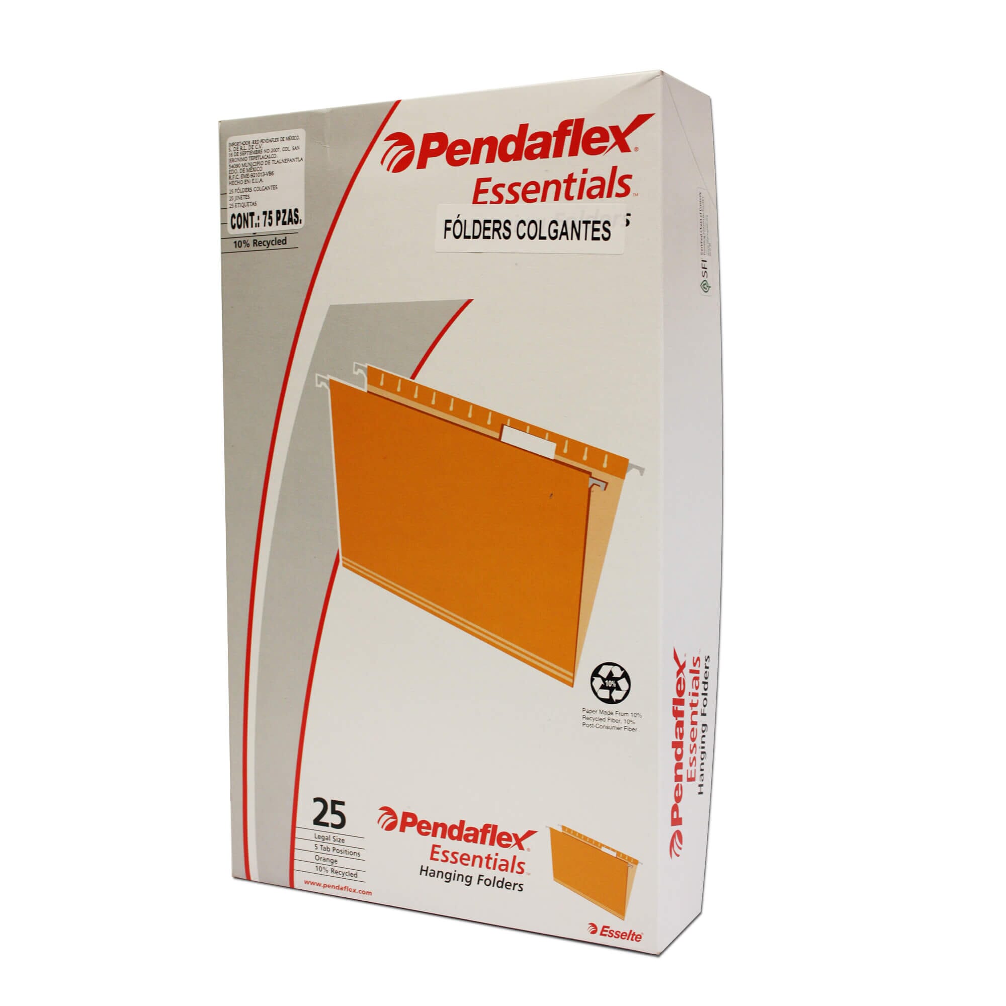 FOLDER COLGANTE PENDAFLEX OFICIO NARANJA 25PZ | Folders | OfficeMax ...