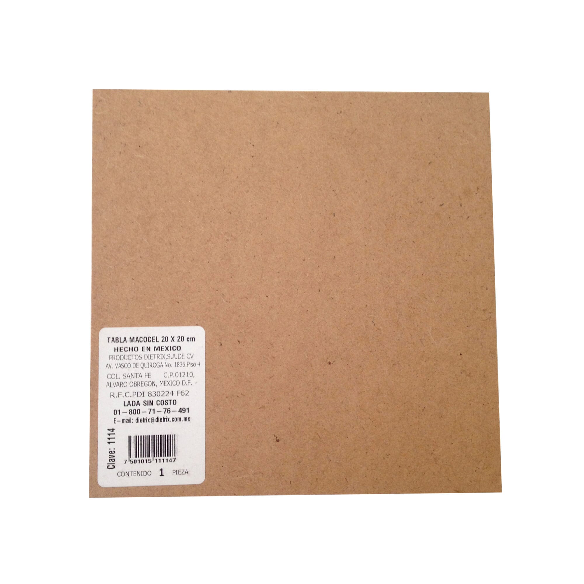 Tabla de Macocel Dietrix 20x20cm | Manualidades | OfficeMax - Office Max