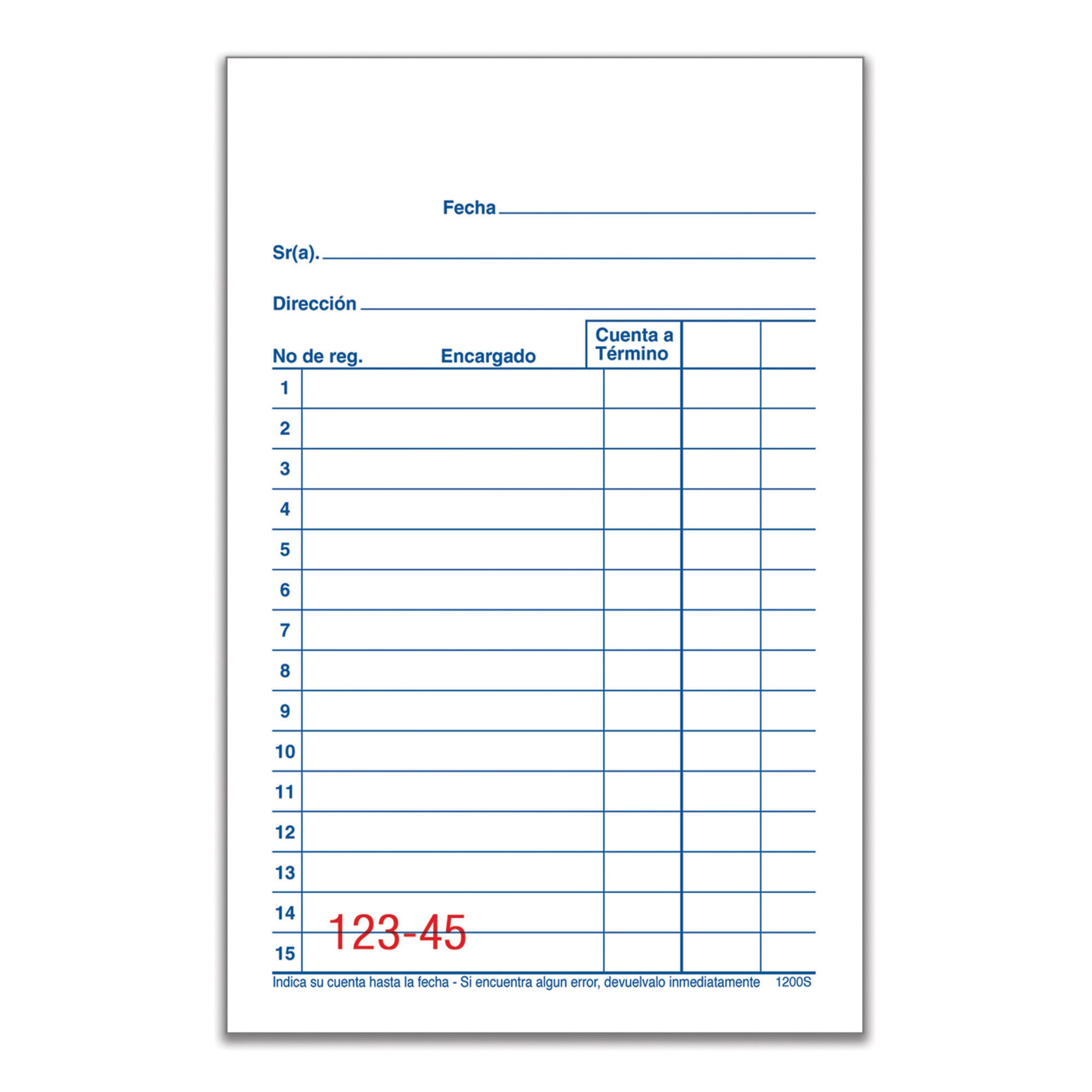 Libro De Ventas Adams 3 Blocs con 50 juegos c/u Formas Tabulares ...