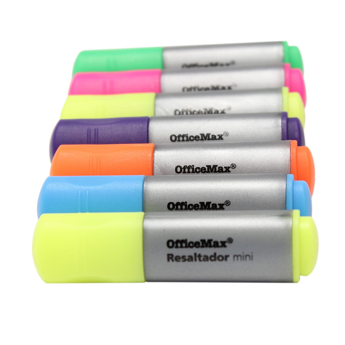 Marcatextos Punta Cincel Mini Officemax Multicolor 7 piezas ...