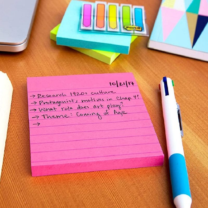 Post-It Notas Super Stick Rayas 4x4" 90 hojas | Notas Adhesivas | OfficeMax