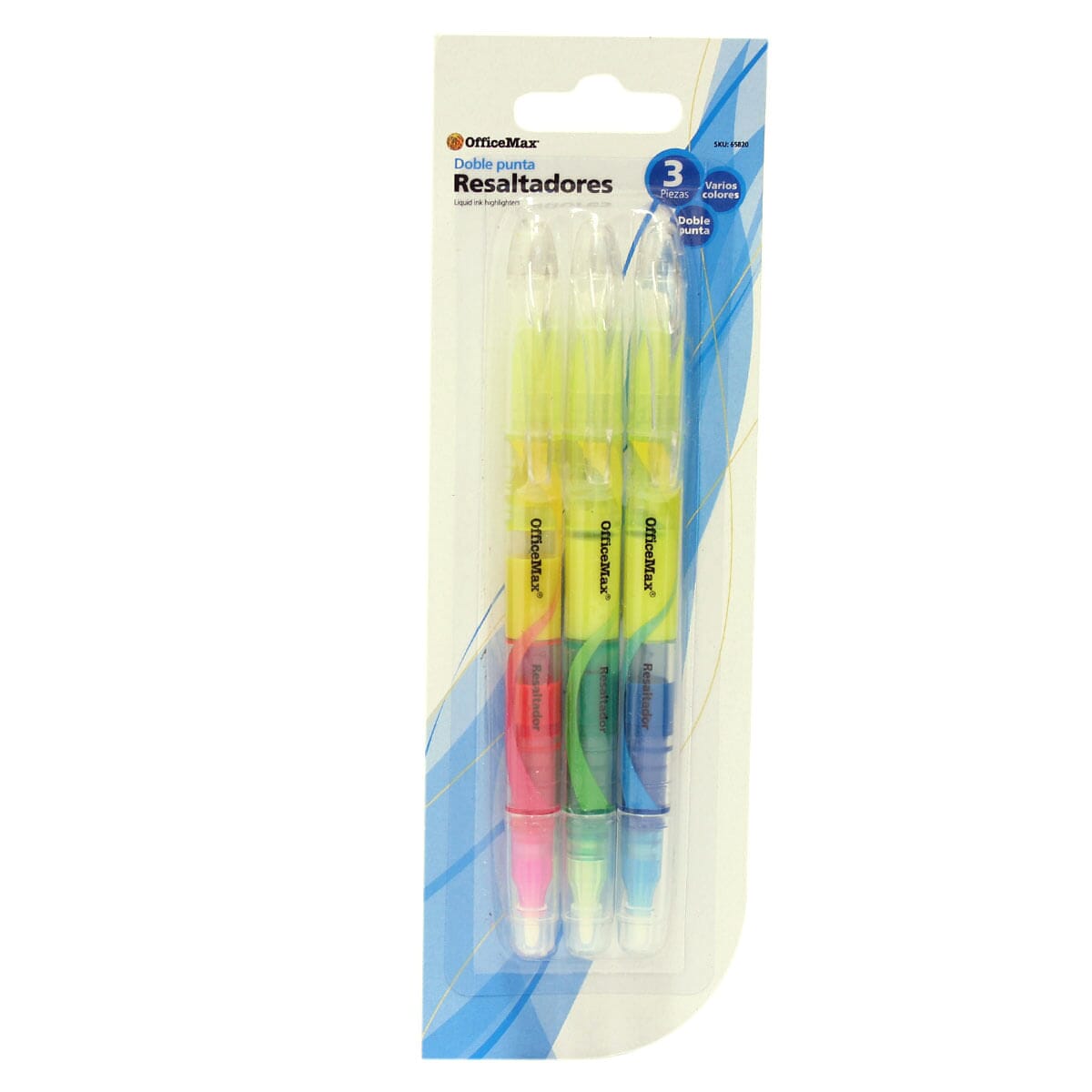 Marcatextos Doble Punta Cincel Multicolor 3 piezas | Marcatextos ...