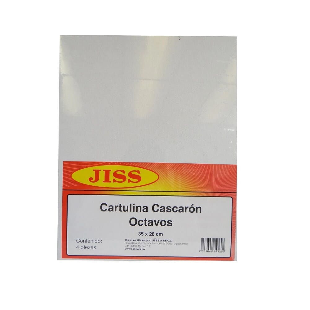 Papel Cascarón Jiss Octavos 35x28cm 4 piezas | Cartulinas - Office Max