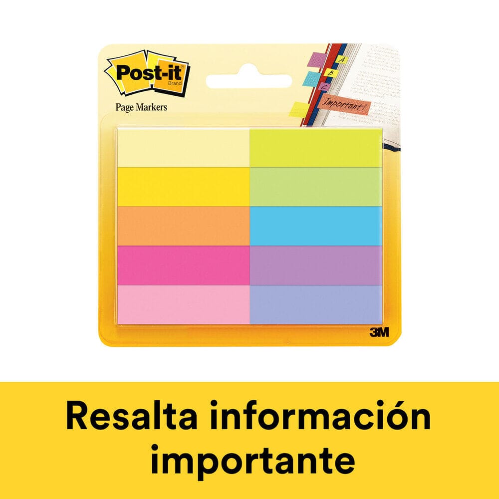 Post-It Mini Marcadores de Página Multicolor 12.7 mm x 44.4 mm | Notas ...