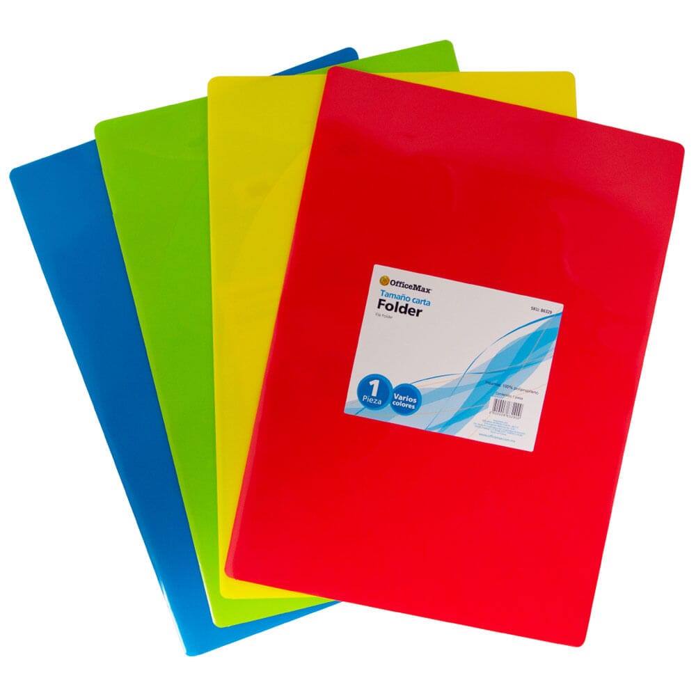 Folder de Polipropileno Varios Colores 4 Divisiones - Office Max