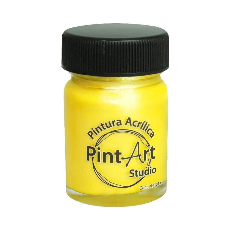 Pintura Acrílica Metálica Pint Art Studio Amarillo 30ml | Pinturas