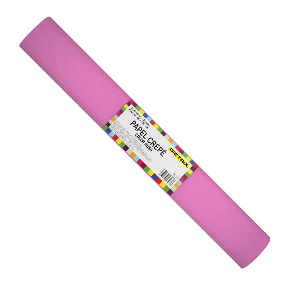 PAPEL CREPE ROSA 50x150 cm 2 PZ - Office Max