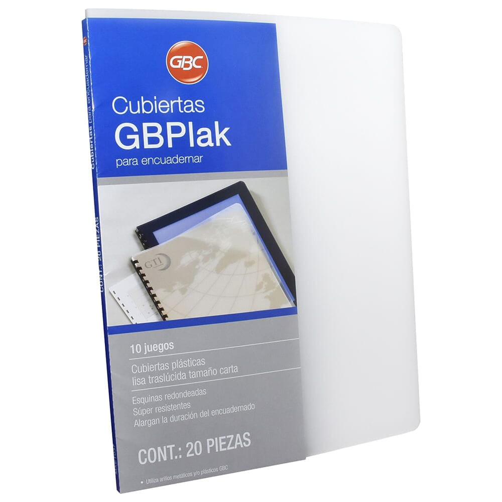 Cubierta GBC Cart Liso Tran 20 - Office Max