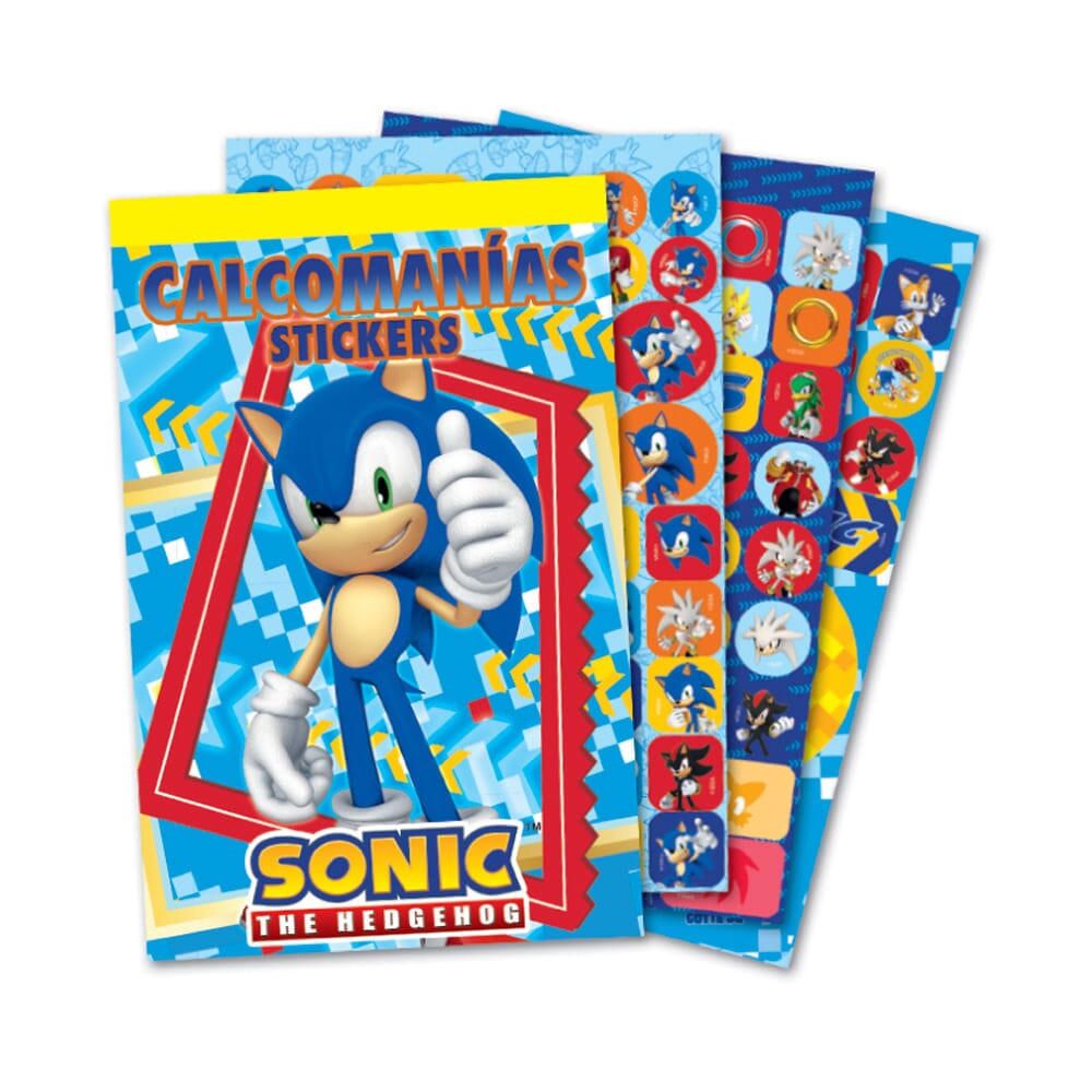 Bloc de Stickers Sonic Varios Diseños 1 pza | OfficeMax - Office Max