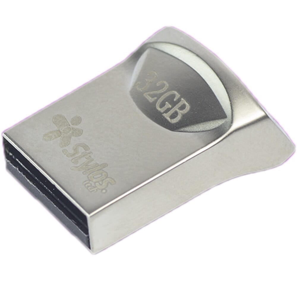 Memoria USB Stylos Mini | 32GB | Metálica | USB 2.0 - Office Max