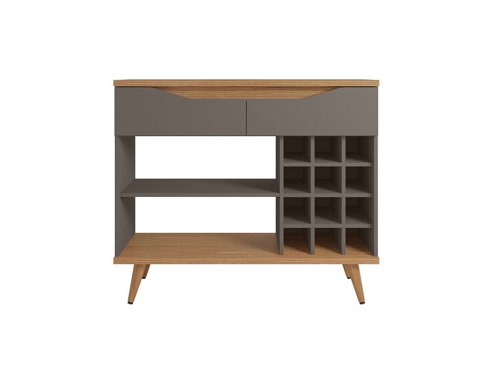 Bufetera Bar Alterego Grace Gris con Nogal | Muebles | OfficeMax