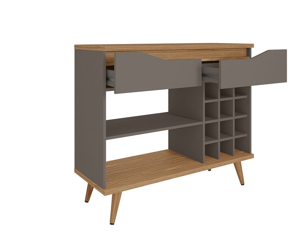 Bufetera Bar Alterego Grace Gris con Nogal | Muebles | OfficeMax