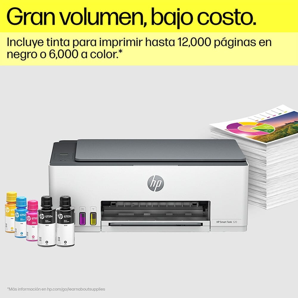 Multifuncional HP Smart Tank 520 | Inyección de Tinta - Office Max