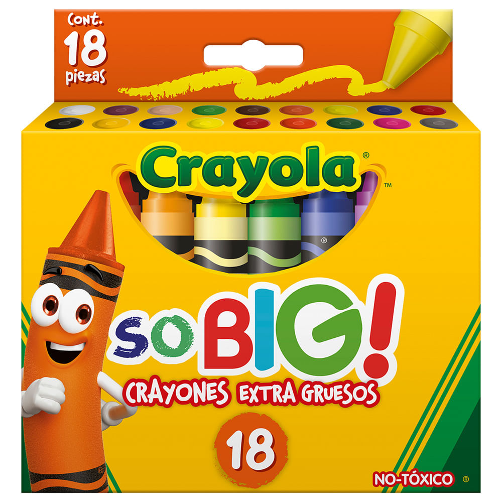 Crayones Extra Gruesos Crayola So Big! 18 piezas | Crayones | OfficeMax ...