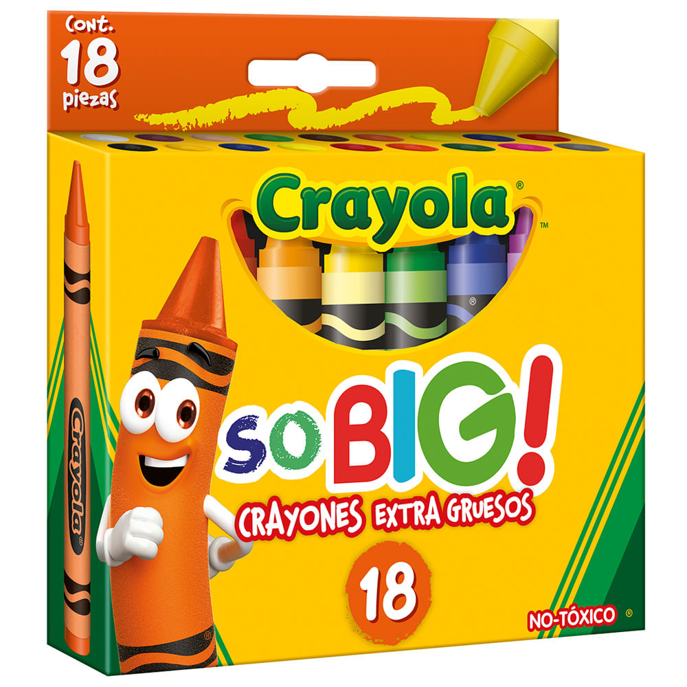 Crayones Extra Gruesos Crayola So Big! 18 piezas | Crayones | OfficeMax ...