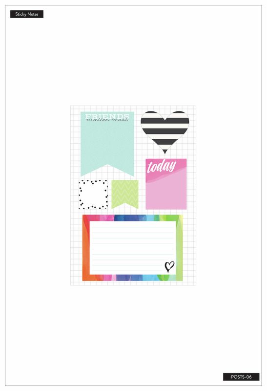 Stickers The Happy Planner Notas Amigos | Stickers | OfficeMax - Office Max