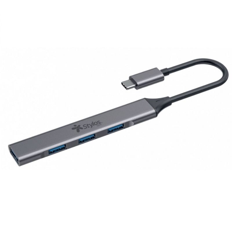 Hub USB-C Stylos 4 Puertos | Hubs | OfficeMax