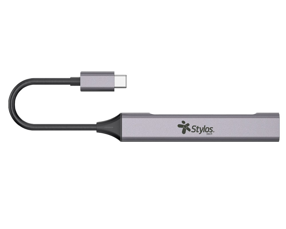 Hub USB-C Stylos 4 Puertos | Hubs | OfficeMax