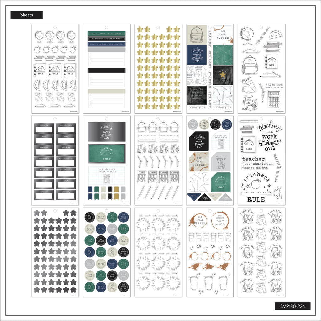 Stickers The Happy Planner Here We Go Again 661 piezas | Stickers ...