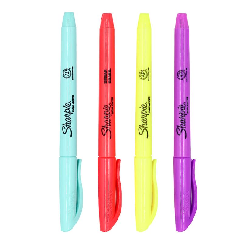 Marcatextos Sharpie Pocket 4 piezas | Plumónes y Marcadores | OfficeMax