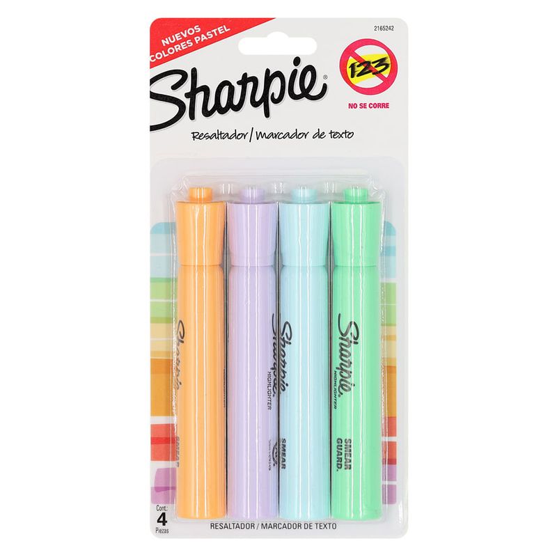 Marcatextos Sharpie Tank Pastel 4 piezas | Plumónes y Marcadores ...