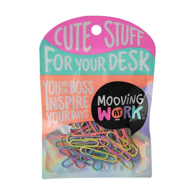 Clips Mooving Multicolor 33mm 60 piezas | Clips | OfficeMax - Office Max