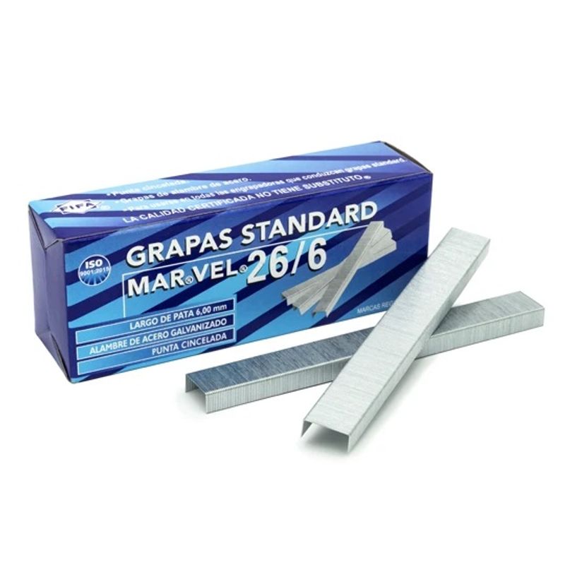 Grapas Estándar Mar Vel 6mm 5000 piezas | Grapas y Engrapadoras | OfficeMax