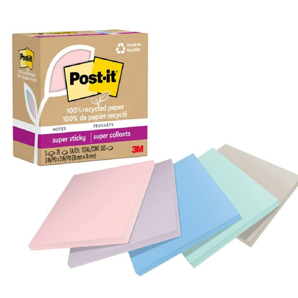 Post-It Notas Adhesivas Wanderlust 3x3" 5 Blocs de 70 hojas | Notas ...