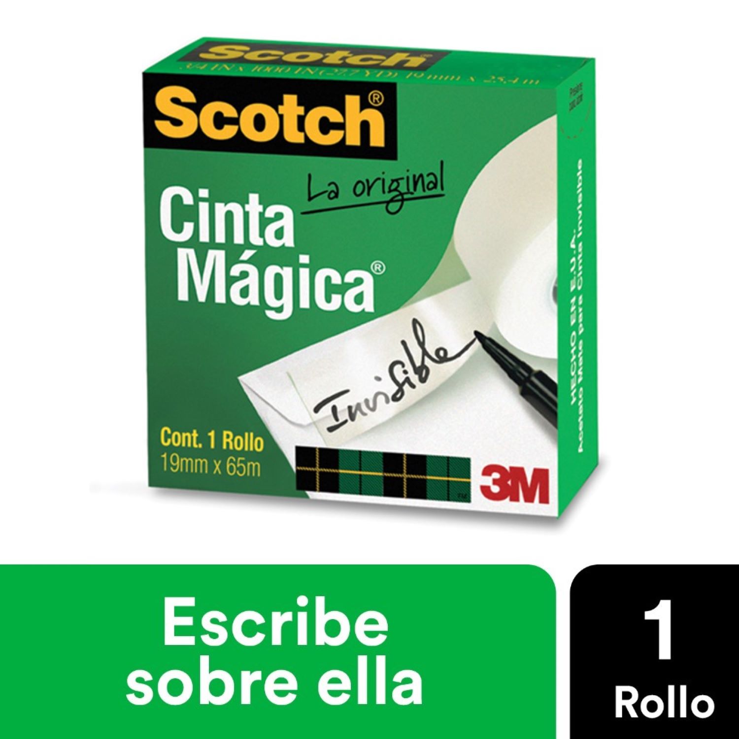 Cinta Mágica Scotch Invisible 19mm x 65m | Cintas Adhesivas | OfficeMax ...