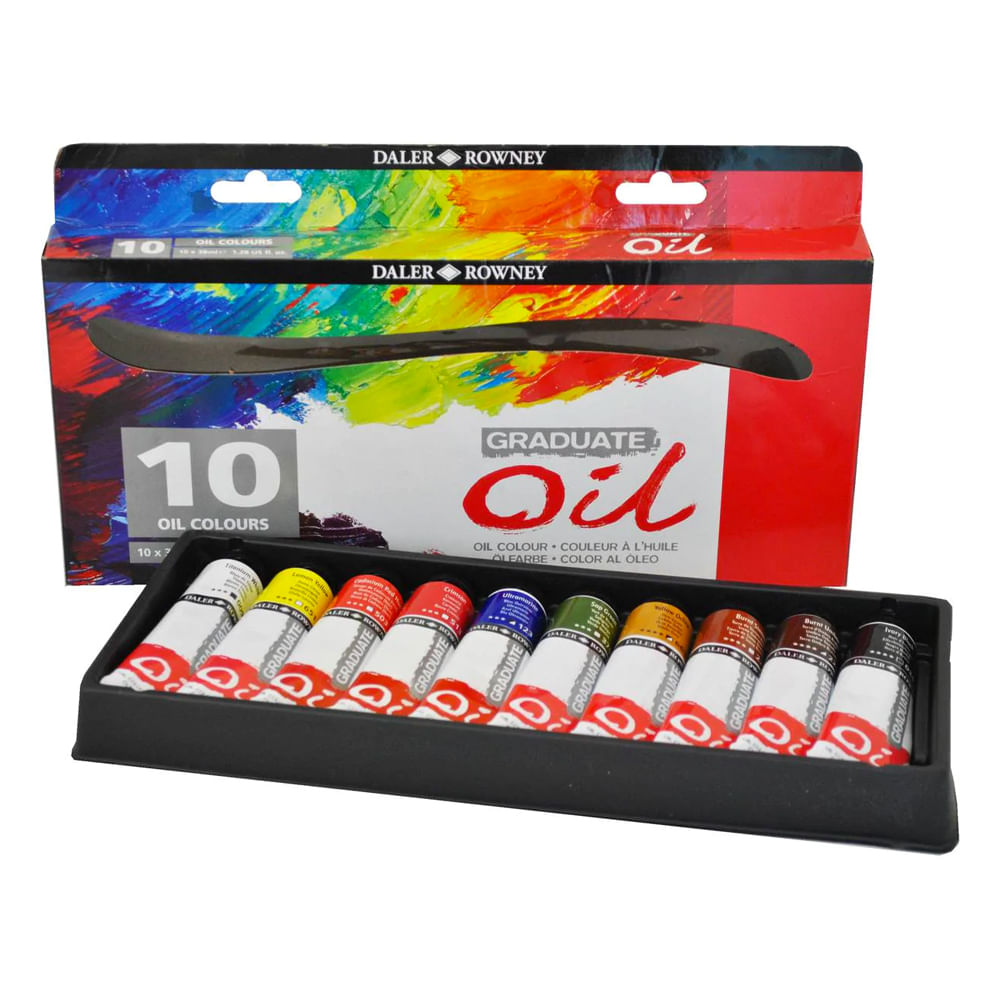 Pinturas al Óleo Daler & Rowney Graduate Oil 38ml 10 piezas | Blocs y ...