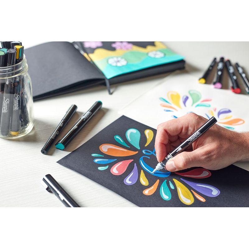 Marcadores Sharpie Acrílico Punta Pincel 12 piezas | Plumones y ...