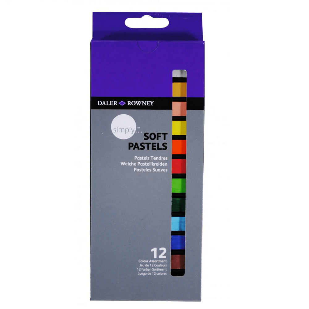 Colores Pastel Daler & Rowney Simply 12 piezas | Pinturas | OfficeMax ...