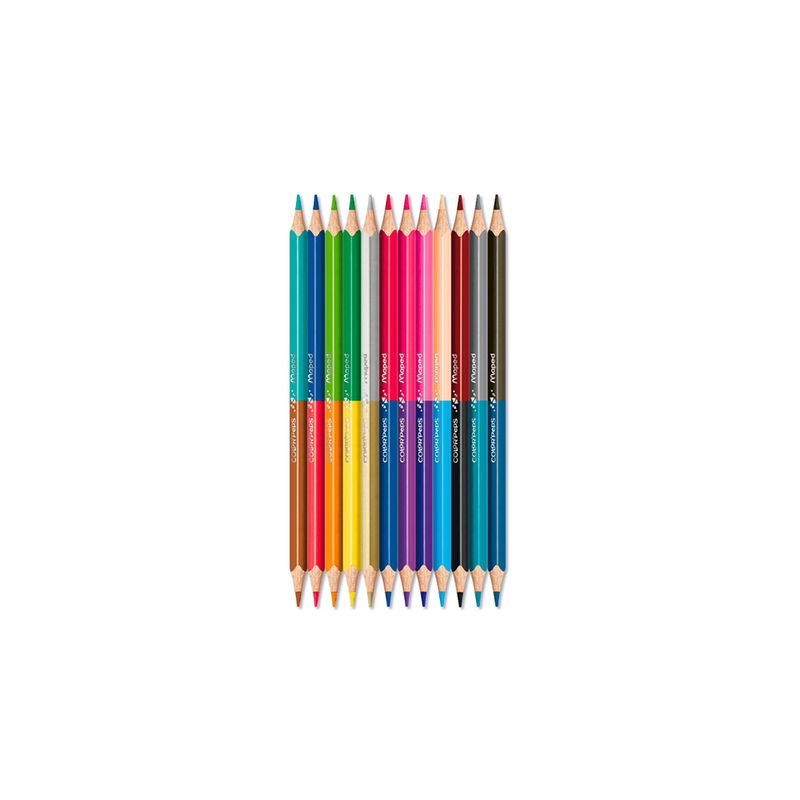 Lápices de Colores Maped Dúo 12pz | Colores | OfficeMax