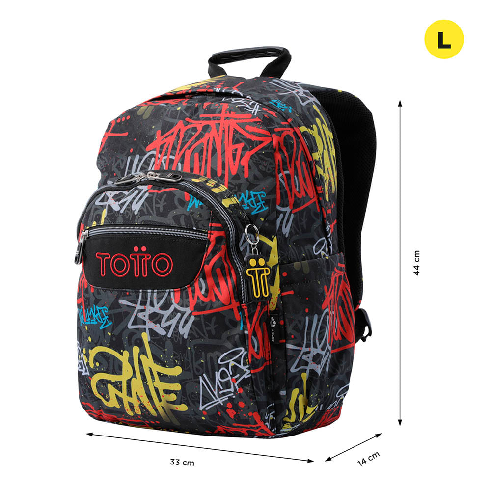 Mochila Totto Acuarela Ecole Graffiti | Mochilas | OfficeMax