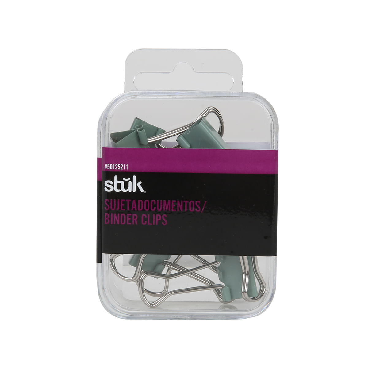 Sujetadocumentos Stuk Verde 19mm 8 piezas | Clips y Sujetadocumentos ...
