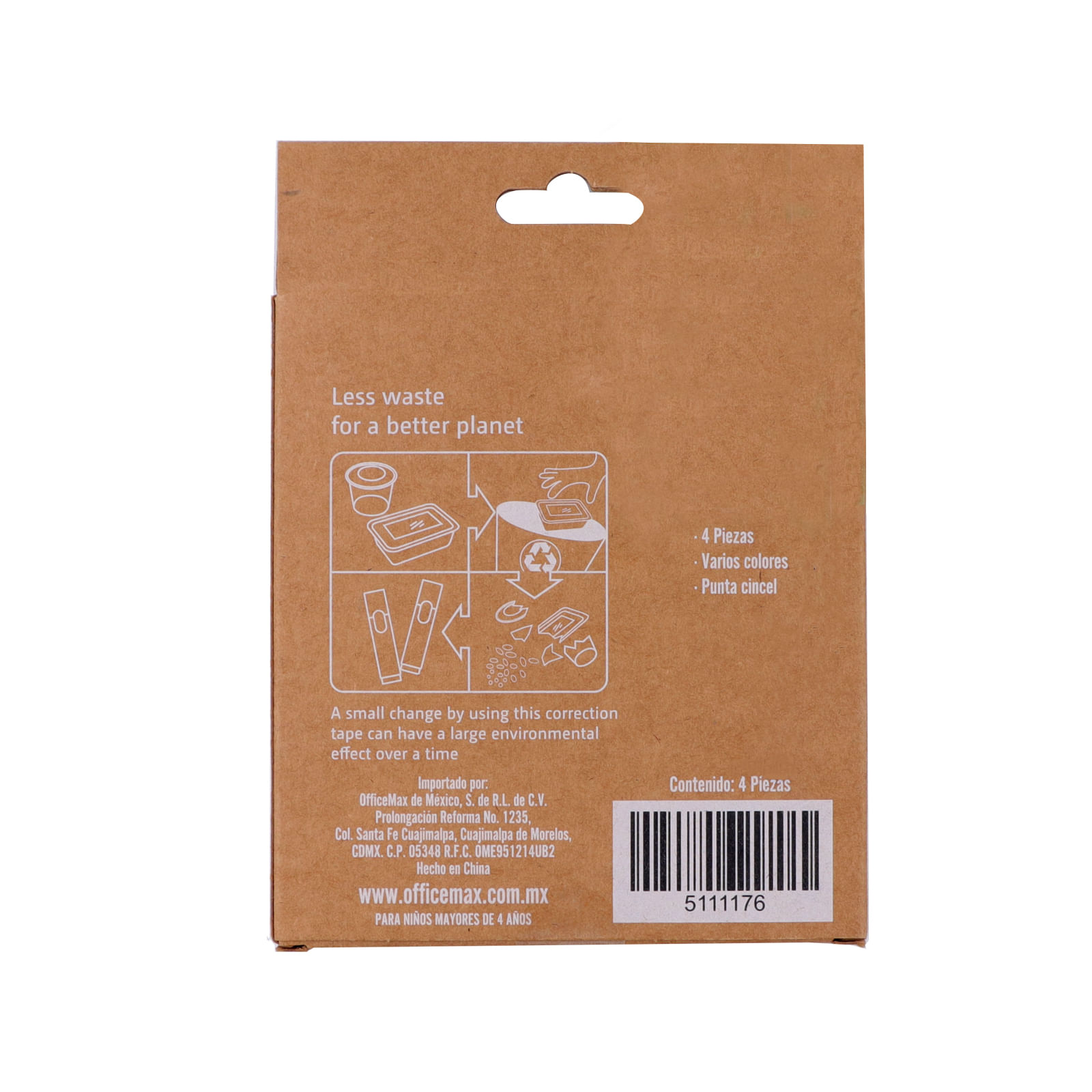 Marcatexto Stuk Ecológico Multicolor 4 piezas | Marcatextos | OfficeMax ...