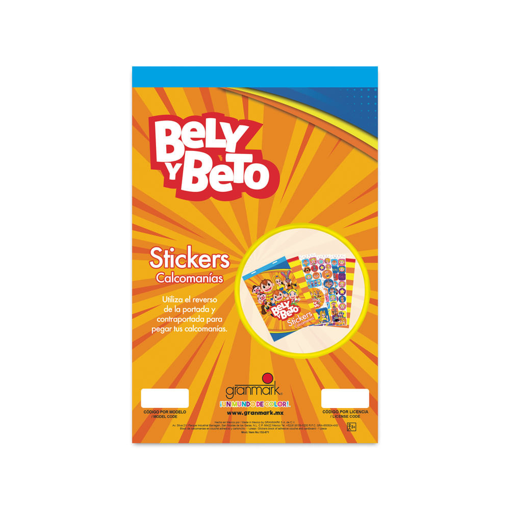 Bloc de Stickers Granmark Beli y Beto | Stickers | OfficeMax - Office Max