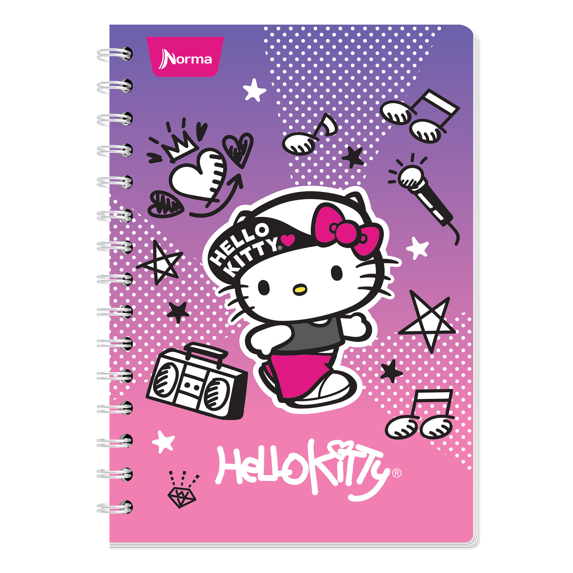 Cuaderno Forma Francesa Rayado Norma Hello Kitty 100 hojas | OfficeMax ...
