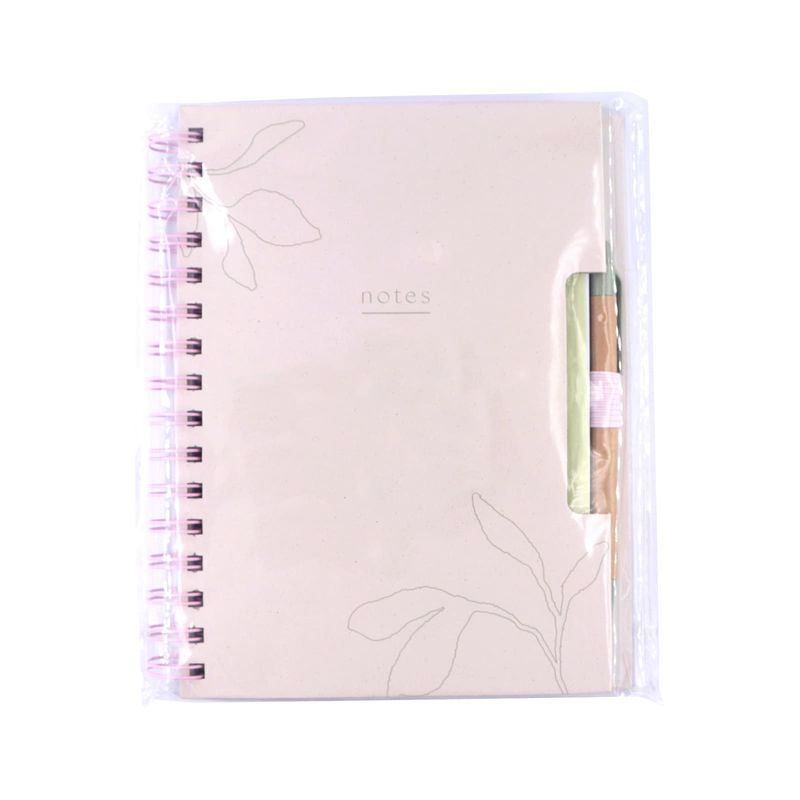 Libreta Rayada con Bolígrafo y Notas Adhesivas Stuk Rosa 80 hojas ...