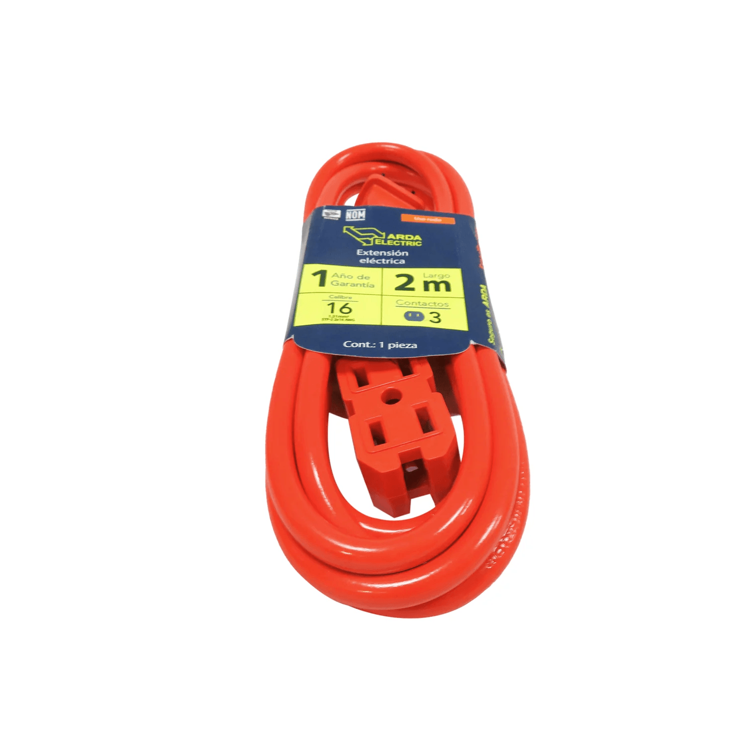 Extensión Eléctrica Arda Uso Rudo 2m | Extensiones | OfficeMax - Office Max