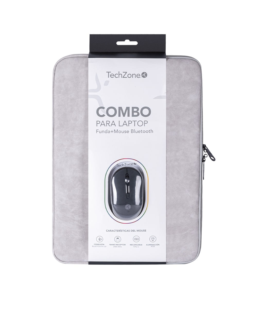 Funda para Laptop y Mouse Bluetooth Recargable Techzone | Fundas para ...