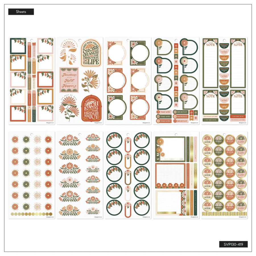 Stickers Happy Planner Desert Rose 628 piezas | Stickers | OfficeMax
