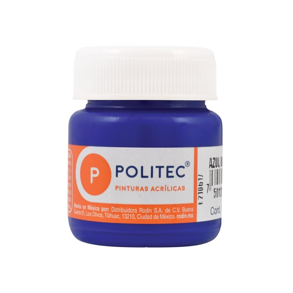 Pintura Acrílica Politec 315 Azul Ultramar 30ml | Pinturas | OfficeMax - Office Max