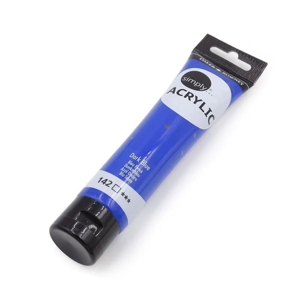 Pintura Acrílica Daler & Rowney Simply 142 Dark Blue 75ml | Pinturas ...