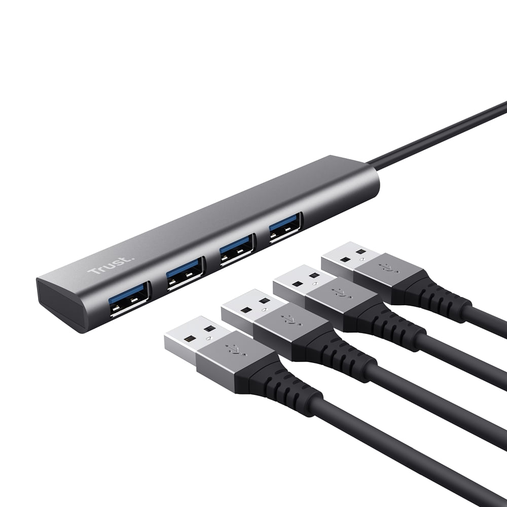 HUB Multipuertos USB-C Trust Halyx 4 Puertos | Hubs | OfficeMax ...