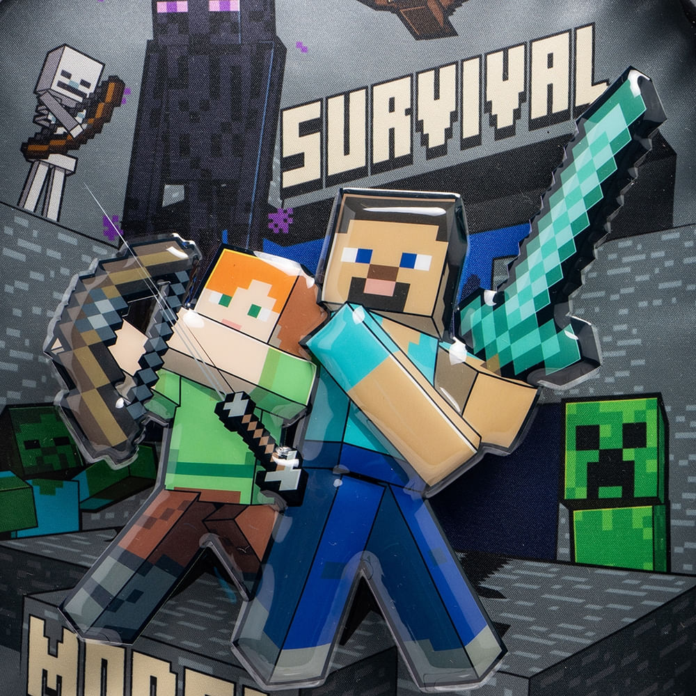 Mochila Ruz Minecraft Steve y Alex | Mochilas Escolares | OfficeMax ...