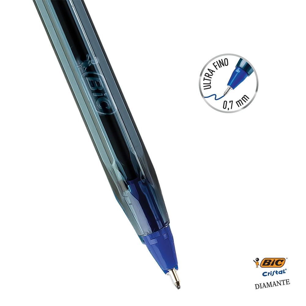 Bolígrafos Bic Cristal Diamante Punto Ultra Fino Multicolor 10 piezas ...